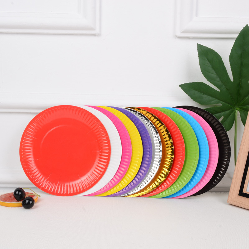 Cartoon custom paper disposable plates