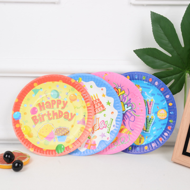 Cartoon custom paper disposable plates