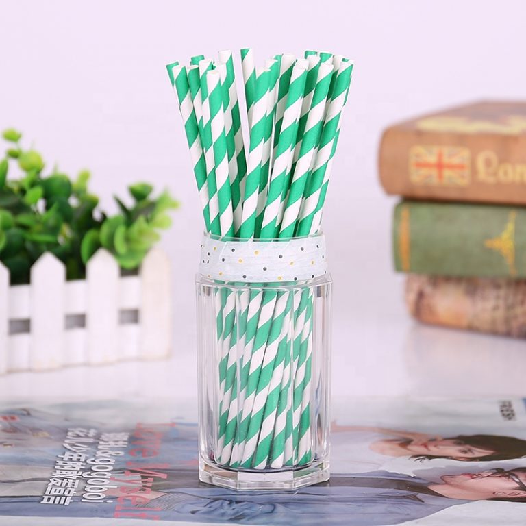 Cartoon biodegradable drinking paper straws