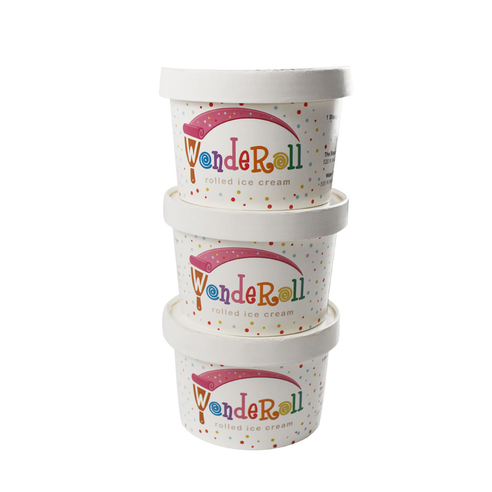 Affordable disposable colored paper bowl with lid