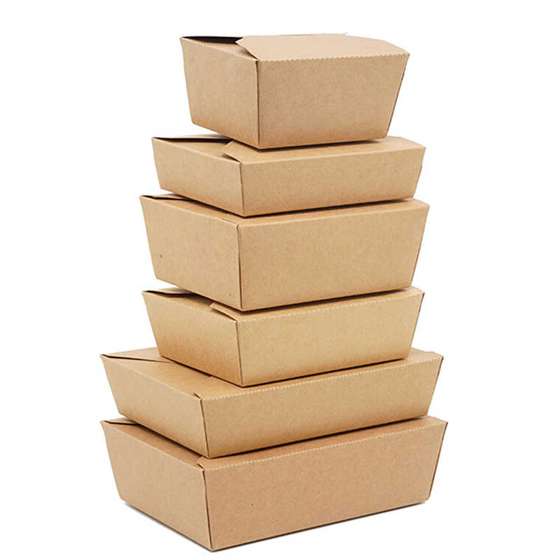 Separate Disposable Carton Takeaway Food Box