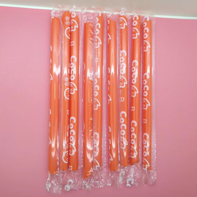 Individually packaged plastic PP straws