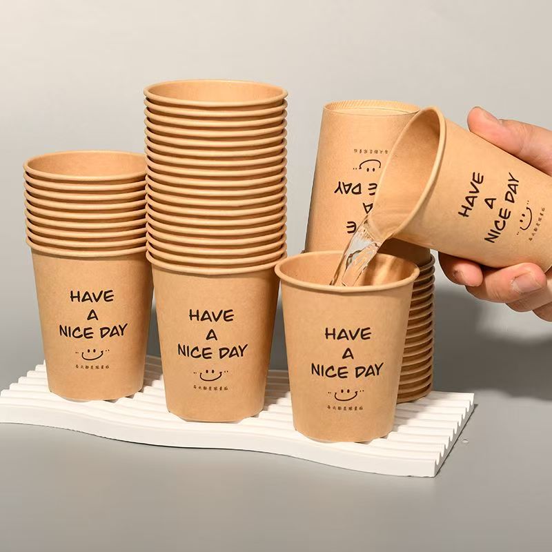 Bulk Simple Kraft Leak-Proof Premium Paper Coffee & Tea Cups